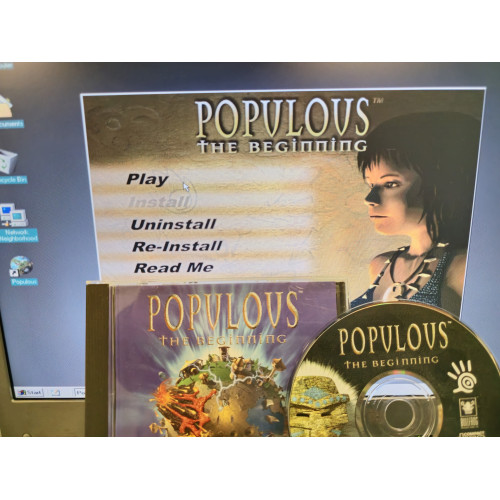 Dell D Series Retro Gaming Windows 98 SE Laptop Populous Big Box ...